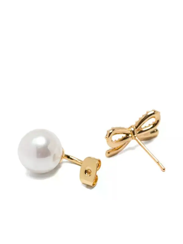 SELF-PORTRAIT Pearl Bow Earring