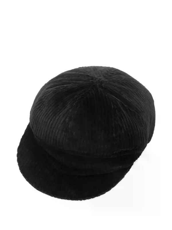 Dolce & Gabbana Velvet Flat Cap - Black