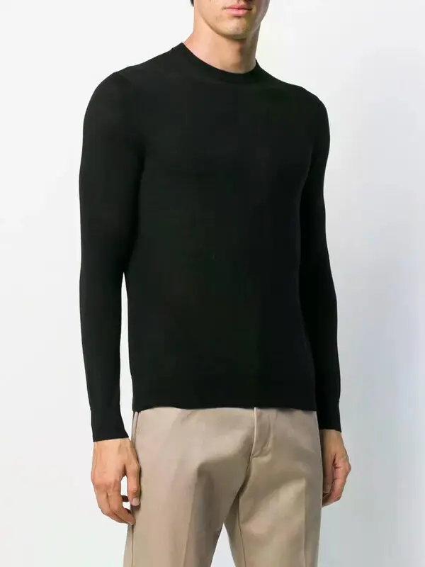 BALLANTYNE Crew Neck Jumper - Black
