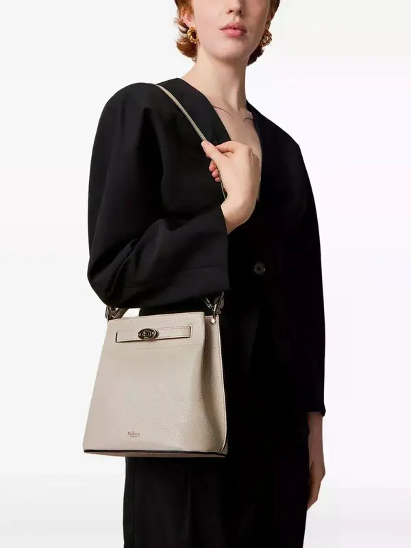 Mulberry Islington Clasp-fastening Bucket Bag - Neutrals