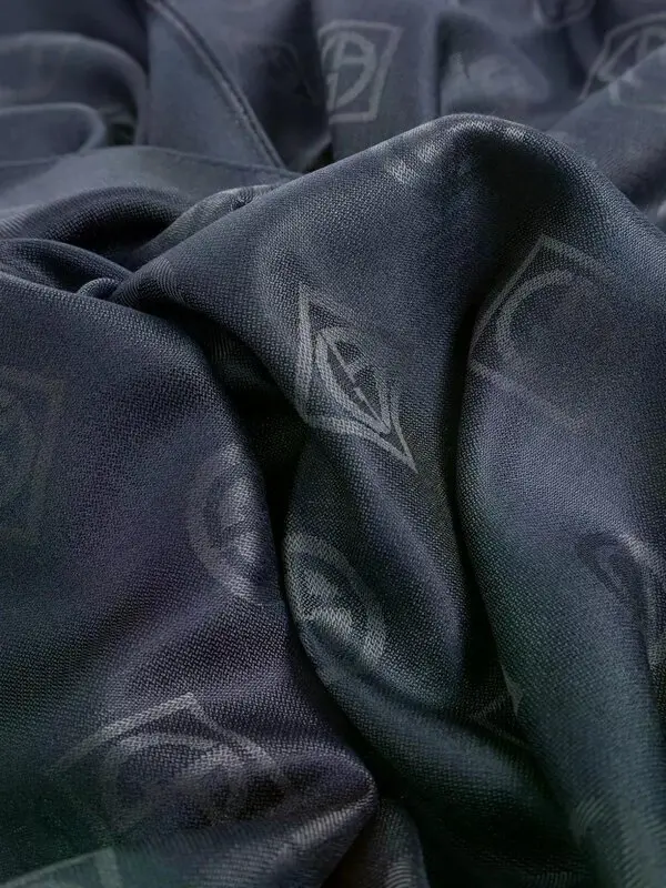Giorgio Armani Logo-pattern Jacquard Scarf