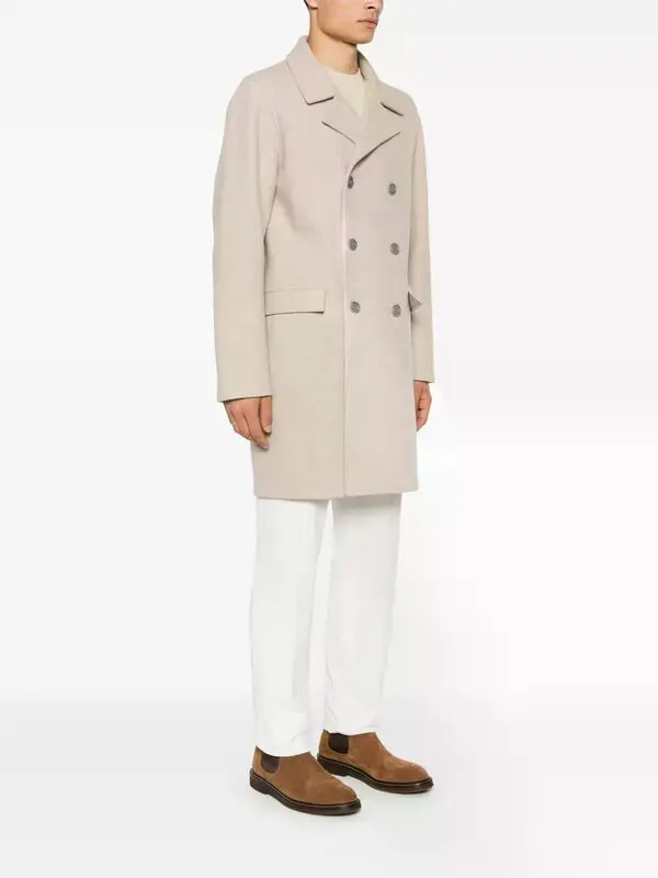 LUNARIA CASHMERE Double-breasted Cashmere Coat