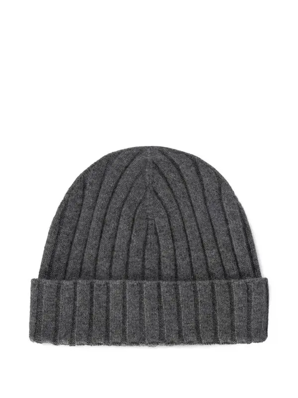 Dolce & Gabbana Ribbed Beanie - Grey