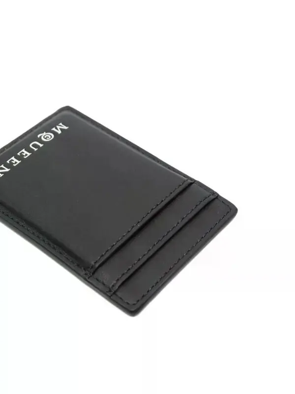 Alexander McQueen Magnetic Leather Card Holder