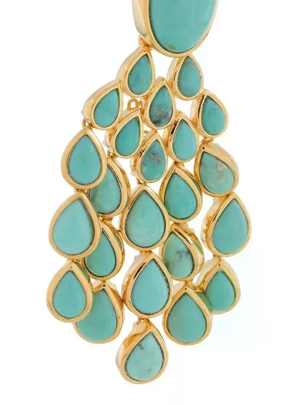 AURÉLIE BIDERMANN Cherokee Turquoise Drop Earrings