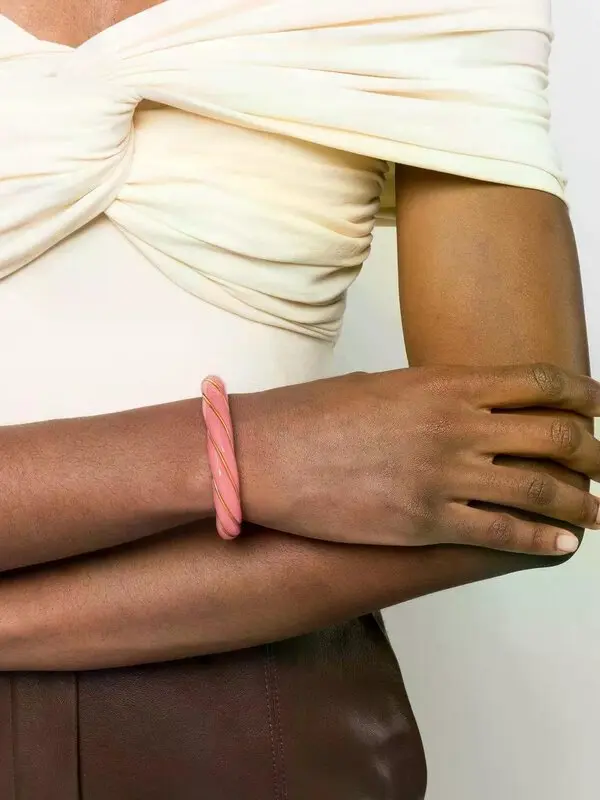 AURÉLIE BIDERMANN Diana Twisted Cuff - Pink