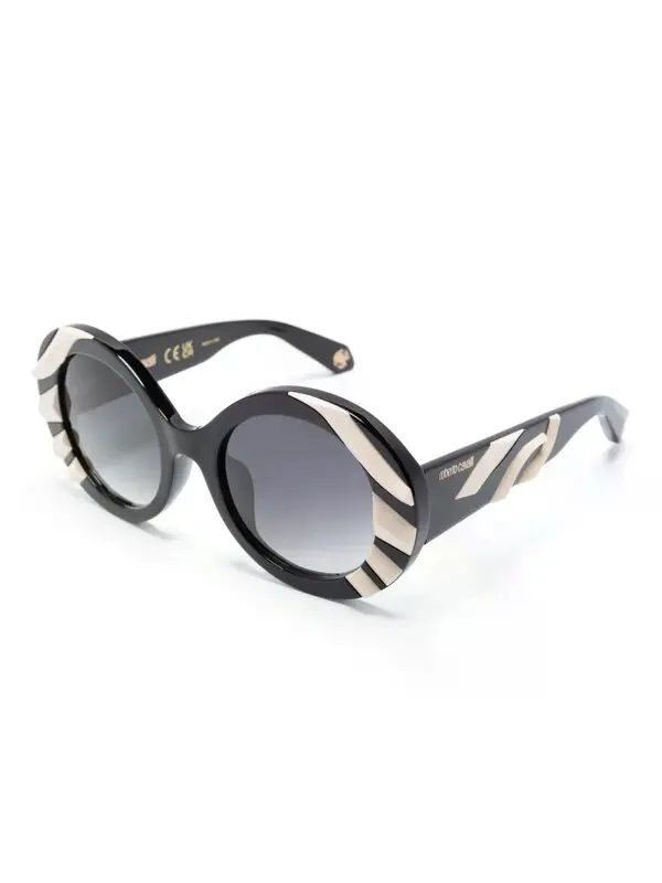 Roberto Cavalli 3d-detail Round-frame Sunglasses