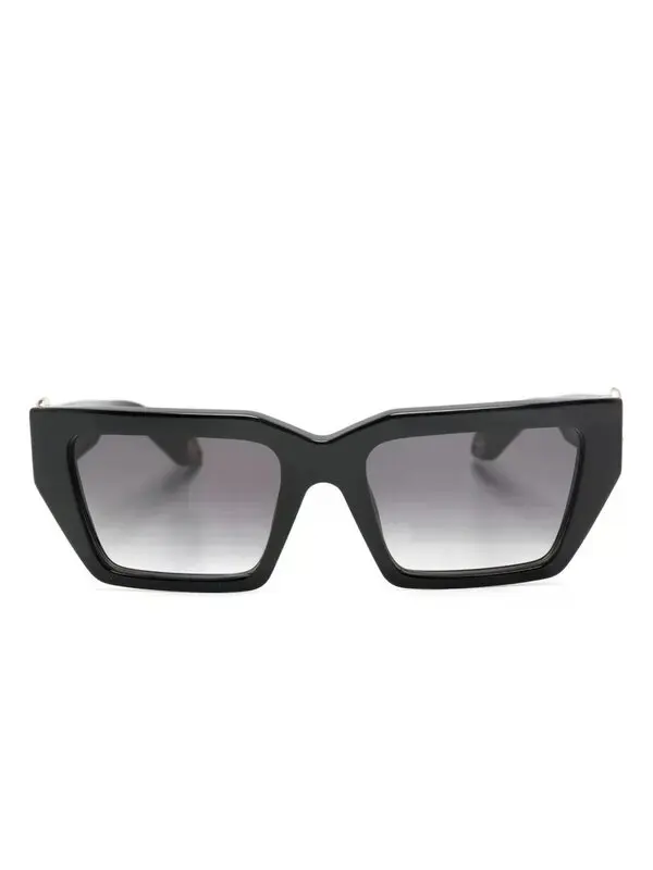 Roberto Cavalli Logo-plaque Rectangle-frame Sunglasses