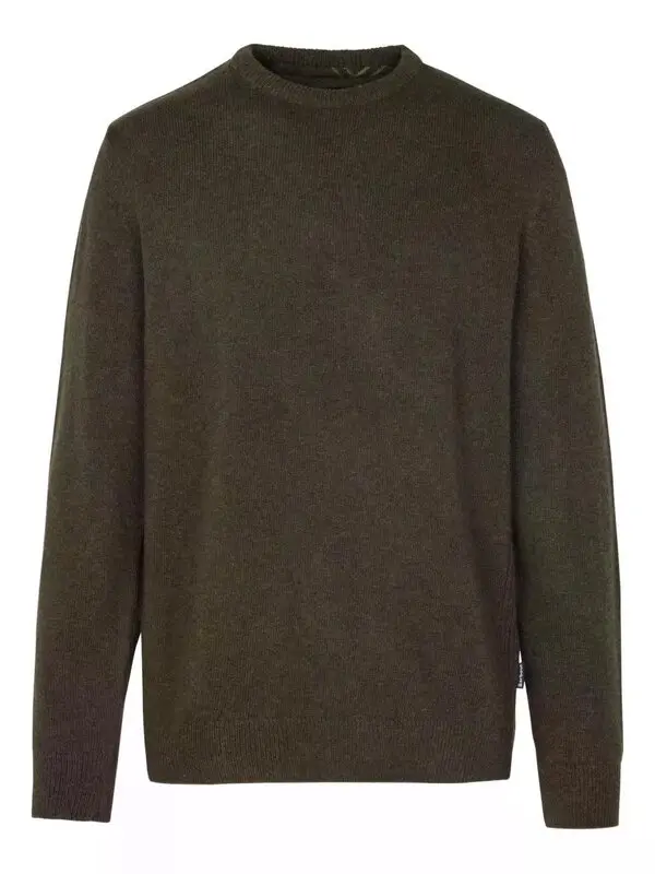 Barbour Elbow-patch Wool Sweater - Green