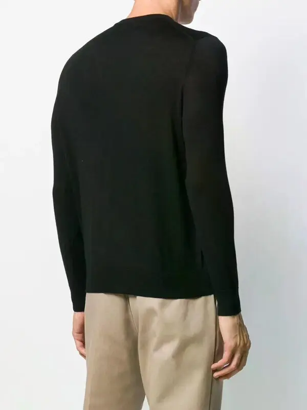 BALLANTYNE Crew Neck Jumper - Black