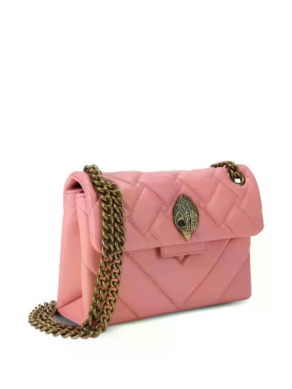 Kurt Geiger Quilted Leather Bag With Chain Strap And Eagle Head Embellishment
