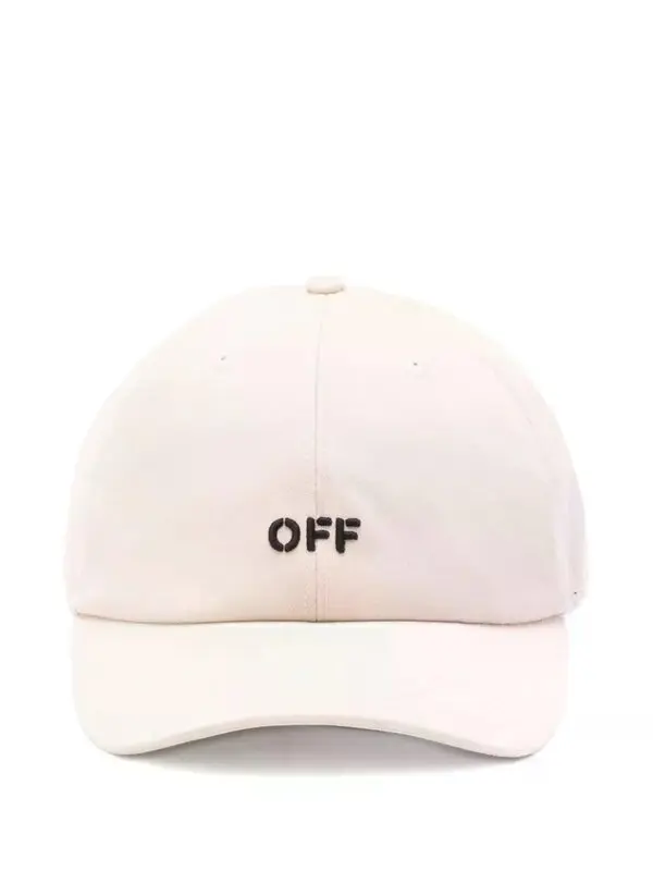 Off-White Off-logo Stamp Cap - Neutrals