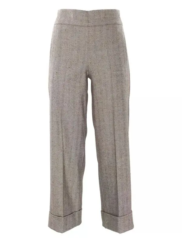 D.exterior Herringbone Cuff Trousers