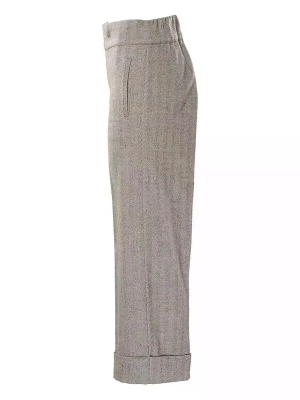 D.exterior Herringbone Cuff Trousers