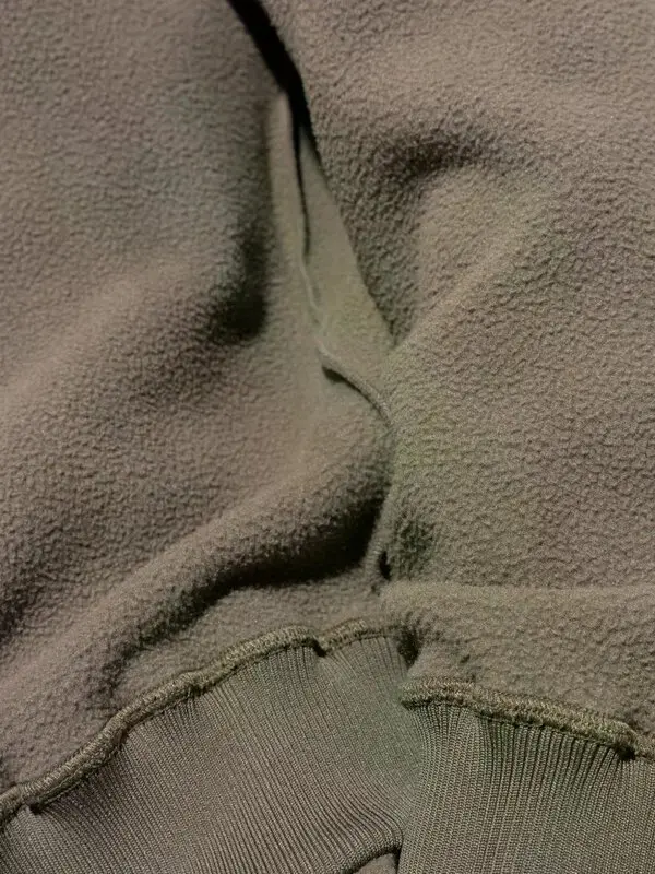 MAISON MARGIELA Numbers-embroidered Fleece Hoodie - Brown
