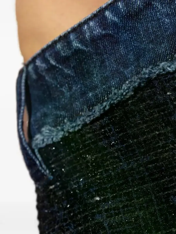 Dsquared2 Denim-trimmed Tweed Shorts
