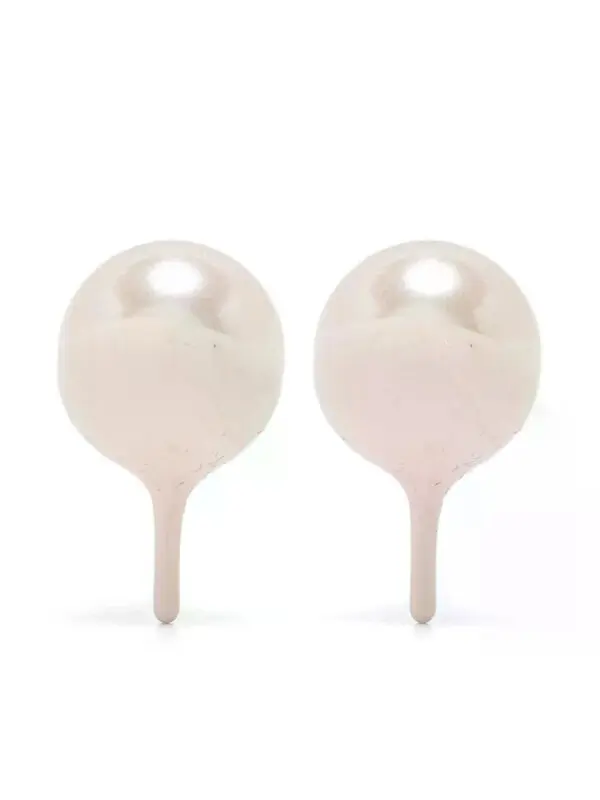 Ottolinger Two-tone Pearl Earrings - Silver