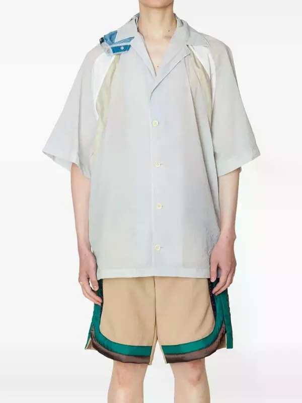 Kolor Hooded Panelled Shirt