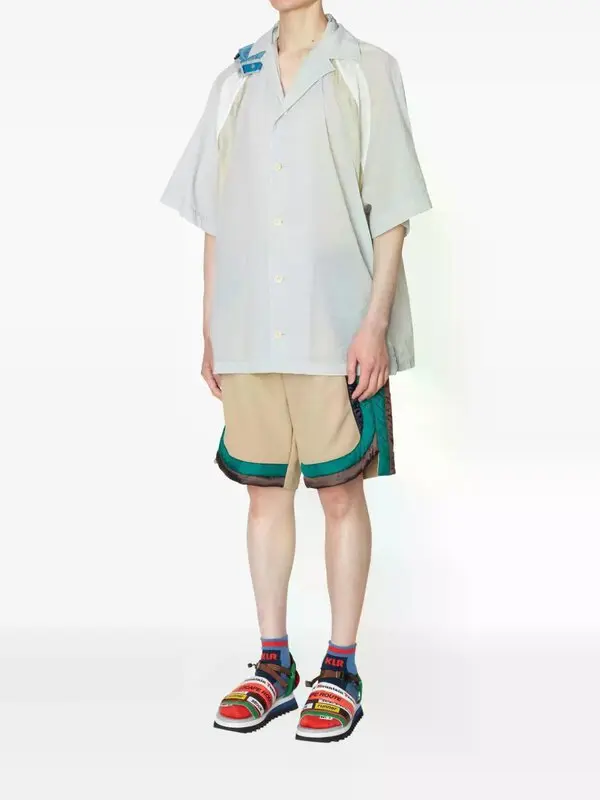 Kolor Hooded Panelled Shirt