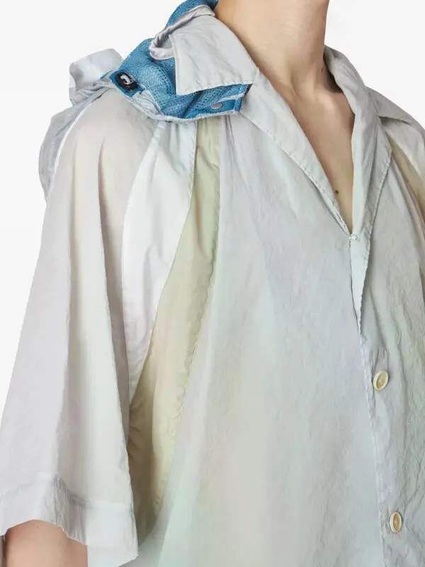 Kolor Hooded Panelled Shirt