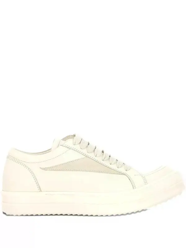Rick Owens Leather Panel Lace-up Sneakers - Neutrals