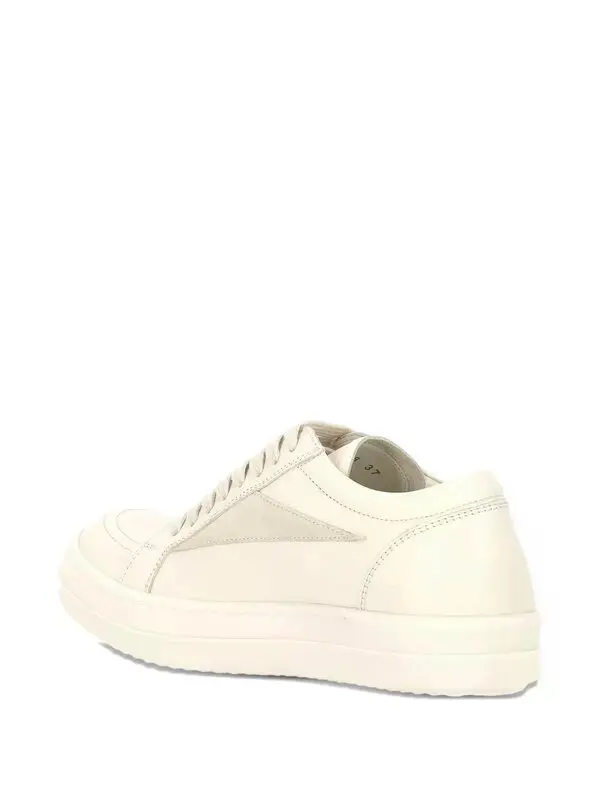Rick Owens Leather Panel Lace-up Sneakers - Neutrals