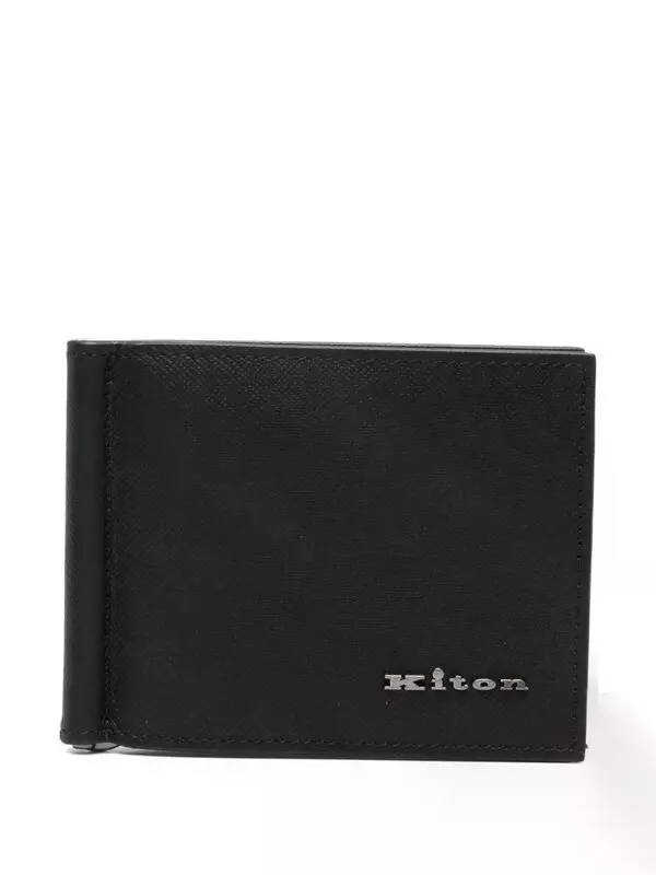 Kiton Leather Wallet - Black