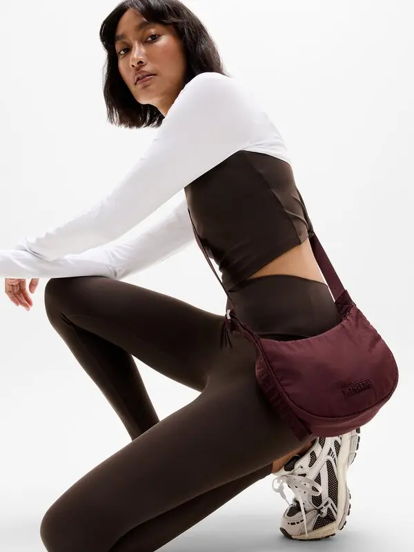 Athleta Mini Crescent Bag - Garnet
