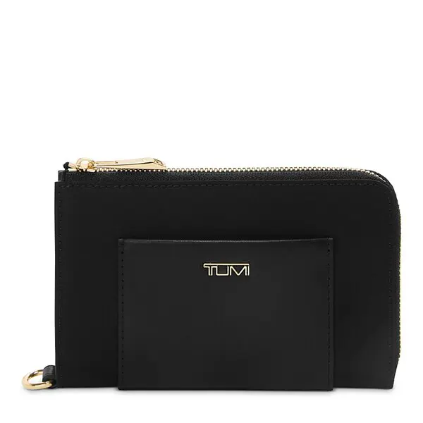 Tumi Passport Case - Black/gold