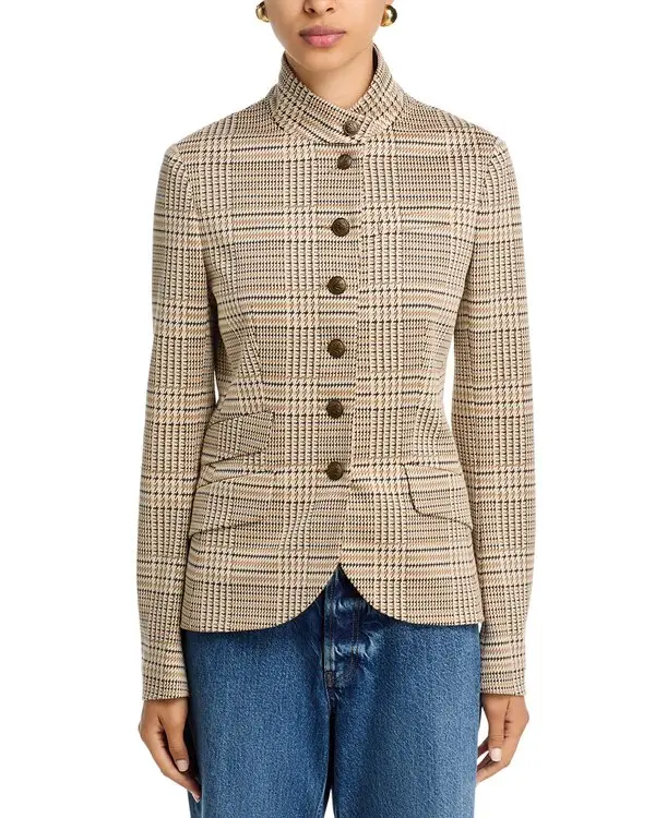 Rag & Bone Slade Ponte Blazer - Tan Multi