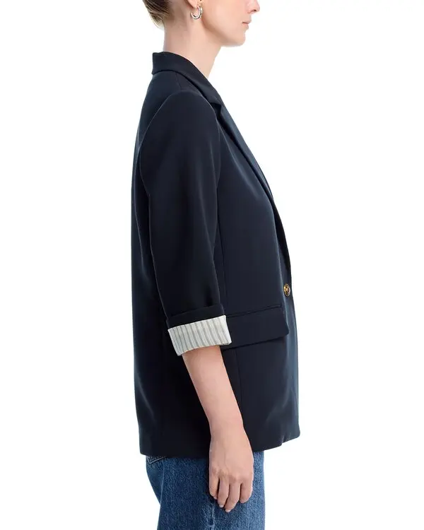 Rag & Bone Jennie 3/4 Sleeve Crepe Blazer - Sal