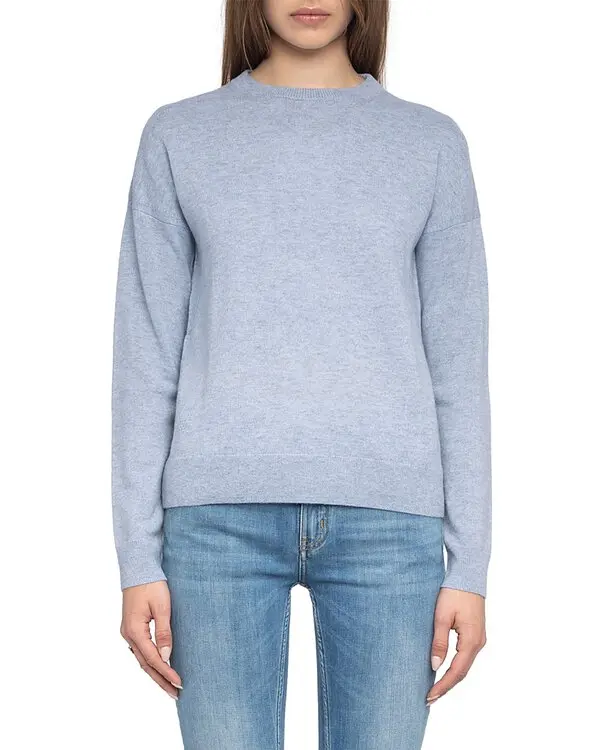 Zadig&Voltaire Cici Heart Patch Sweater - Cloud