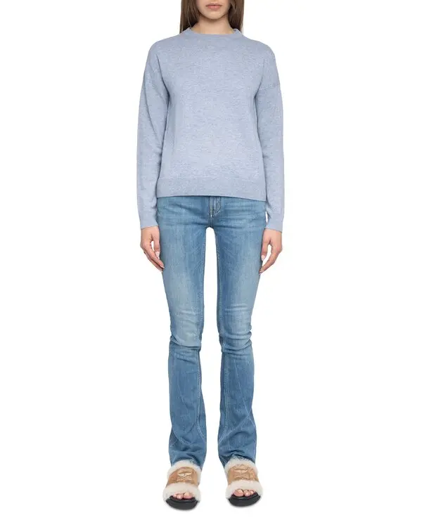 Zadig&Voltaire Cici Heart Patch Sweater - Cloud