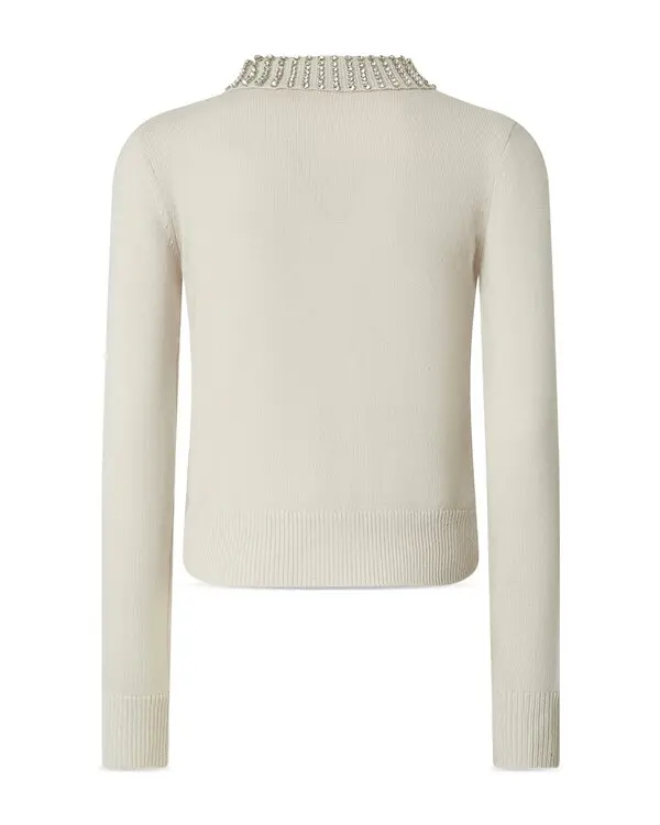 Pinko Ventotene Collared Crewneck Sweater