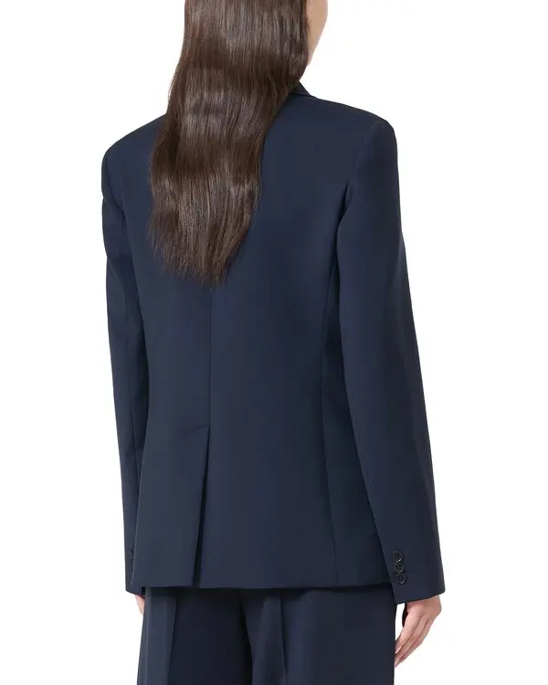 Max Mara Lamine Wool Blazer - Navy