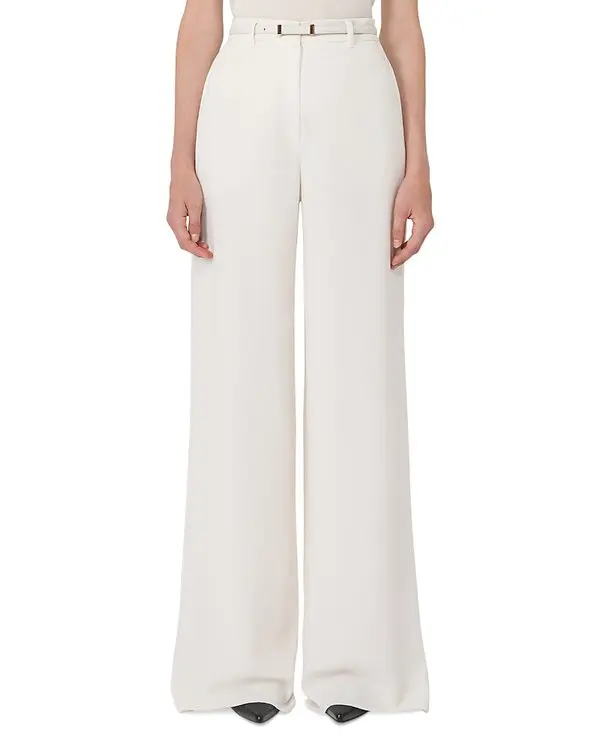 Max Mara Jez Wide Leg Trousers With Belt