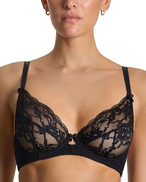 Hanky Panky X Lexi Wood Stephanie Frou Frou Underwire Bra - Black