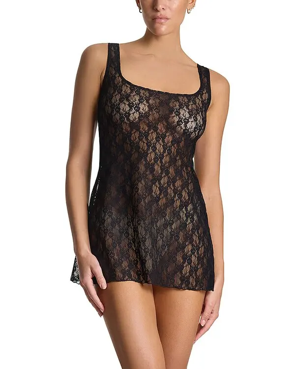 Hanky Panky X Lexi Wood Kristi Peek-a-boo Chemise - Black