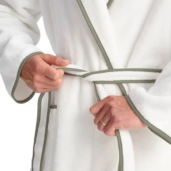 CHRISTY Boundary Turkish Cotton Robe - Sage Green