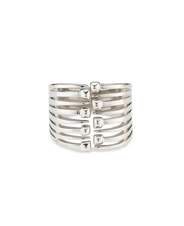 UNODE50 Sterling -plated Nailhead Accent Bracelet - Silver
