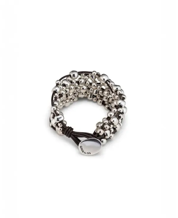 UNODE50 Textured Leather Cuff