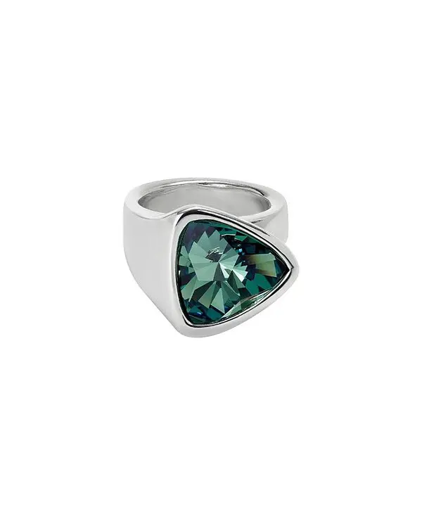 UNODE50 Crystal Accent Ring - Silver