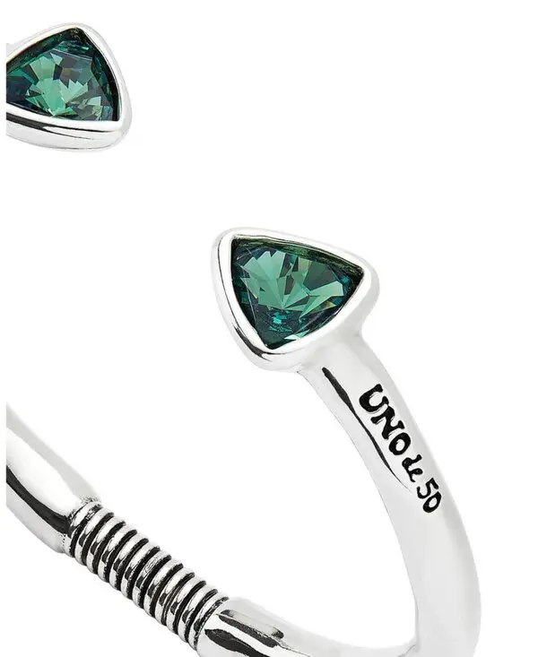 UNODE50 Green Duo Crystal Cuff Bracelet