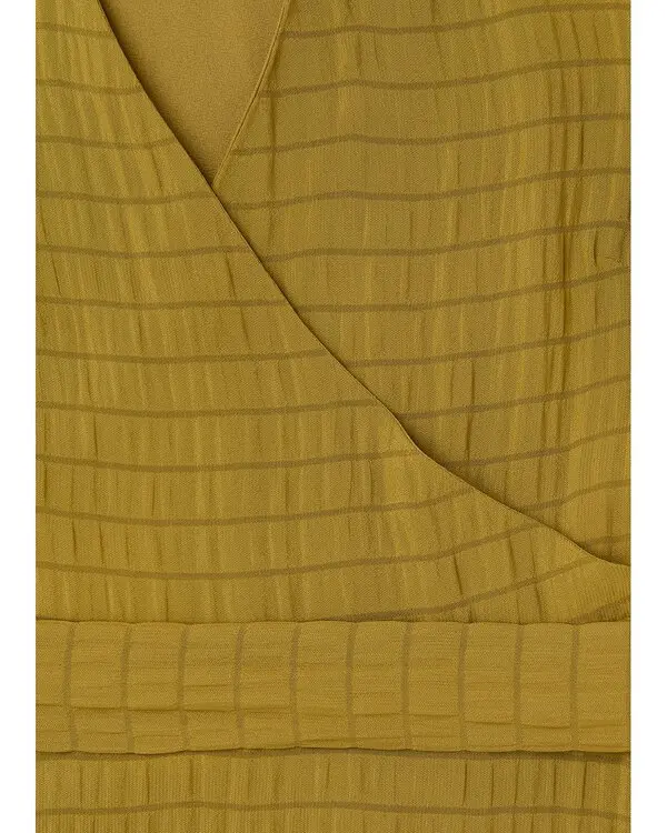 Whistles Alex Textured Wrap Midi Dress