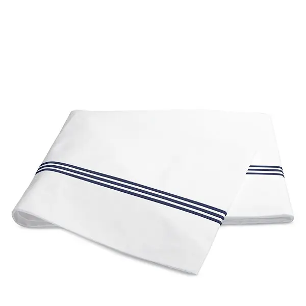 MATOUK Bel Tempo Flat Sheet, King - Navy