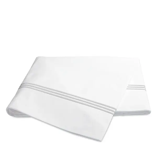 MATOUK Bel Tempo Flat Sheet, King - Silver