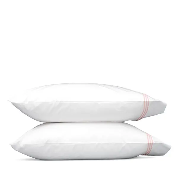 MATOUK Bel Tempo Standard Pillowcase, Pair - Blush