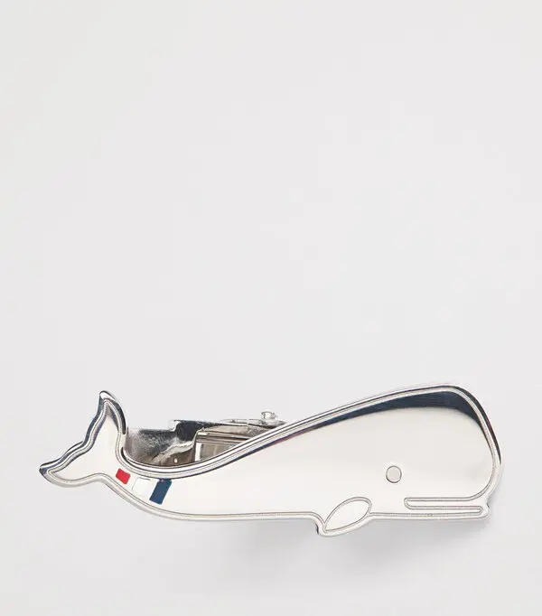 Thom Browne Sterling Whale Tie Bar