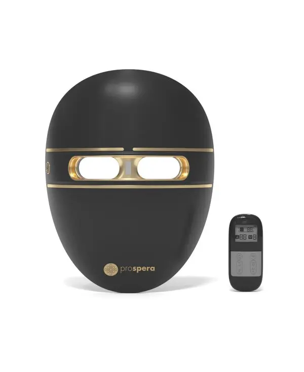 PROSPERA Penguin 4 Led Light Platinum Therapy Face Mask - Black