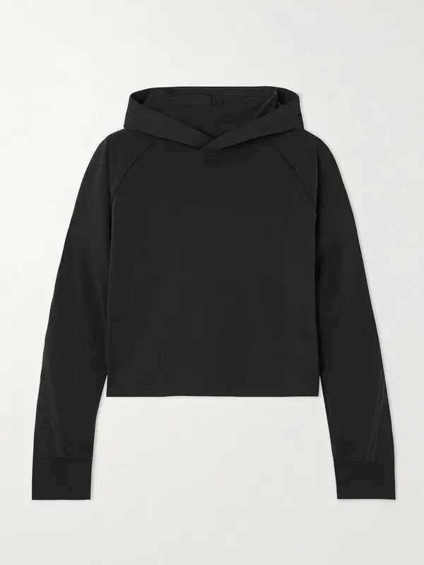 On Studio Cropped Jersey Hoodie